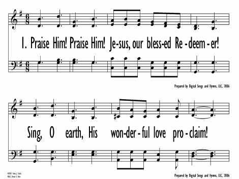 PRAISE HIM! PRAISE HIM! (Celebration 12) | Hymnary.org